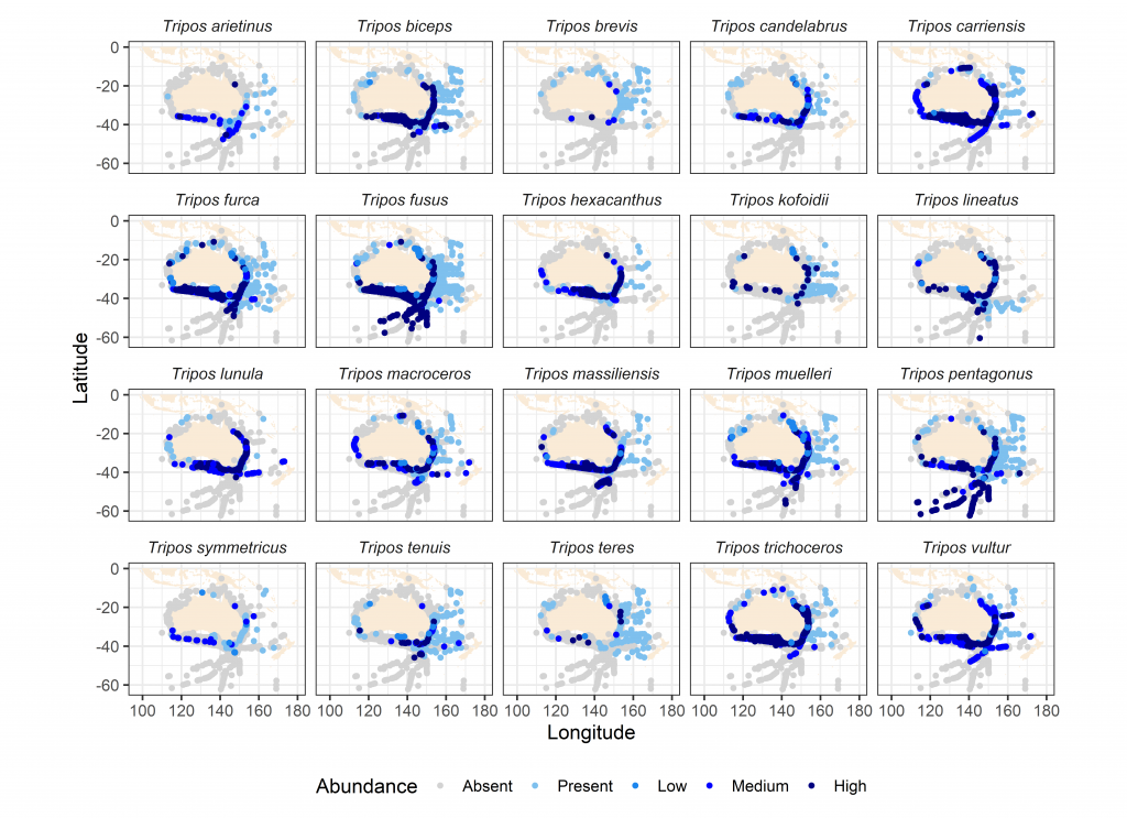 3.3. Tripos as bioregion indicators – IMOS Ocean Report